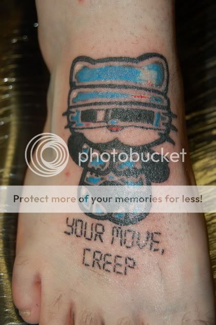 Robocop Leg Tattoos