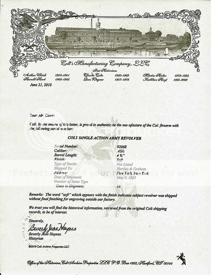 Colt Letters-Famous Owners/ Agency/Event..Anyone Here Received One by ...